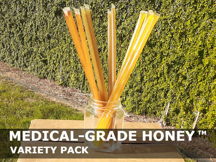 Medical-Grade Honey ™ Sticks Variety Pack - All-Natural & Unfiltered ...